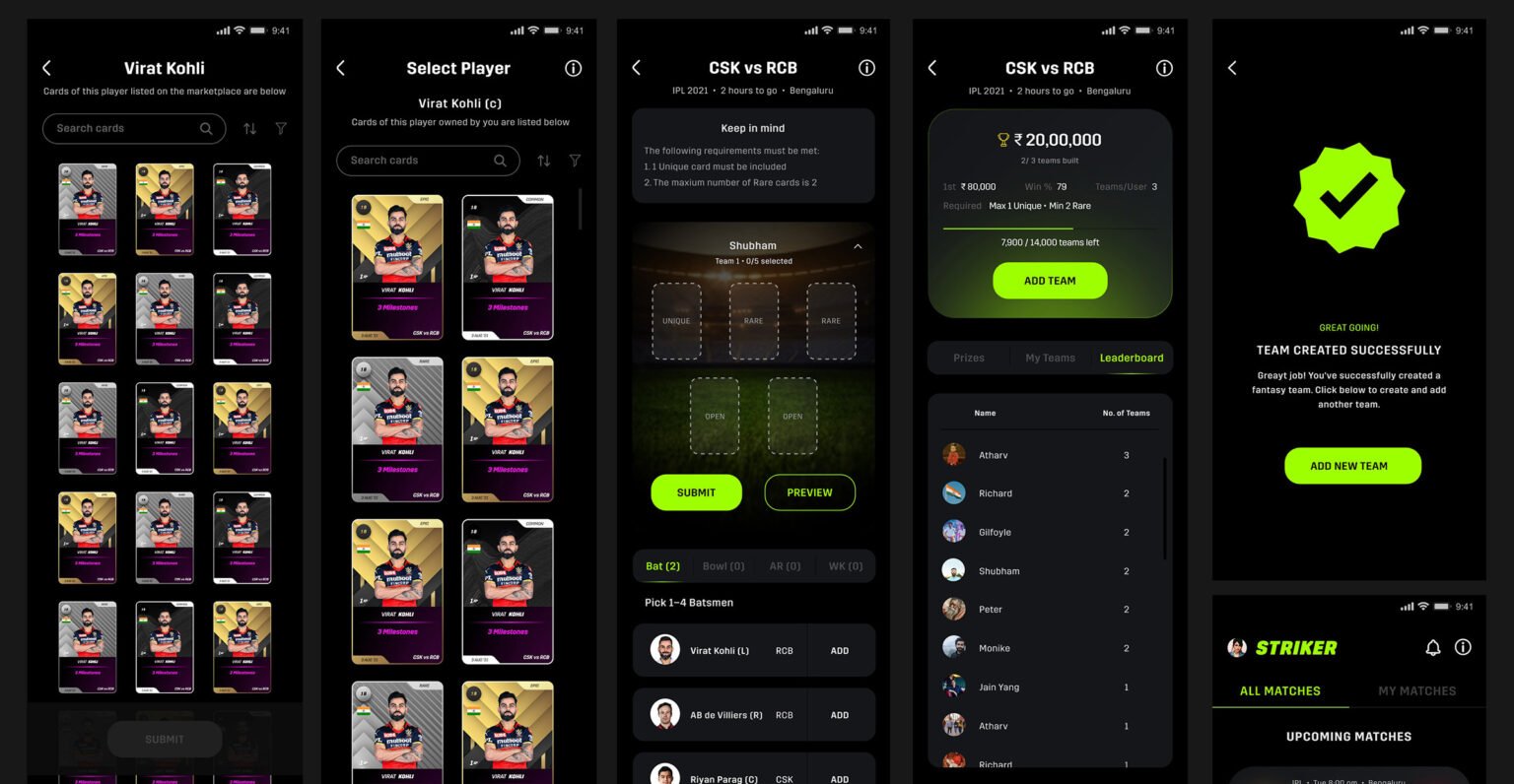 Striker App UI Design - pulakb.com