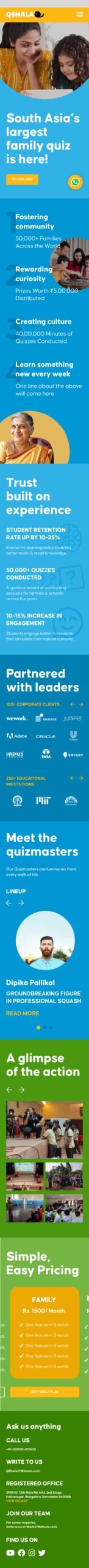 QShala Website - pulakb.com